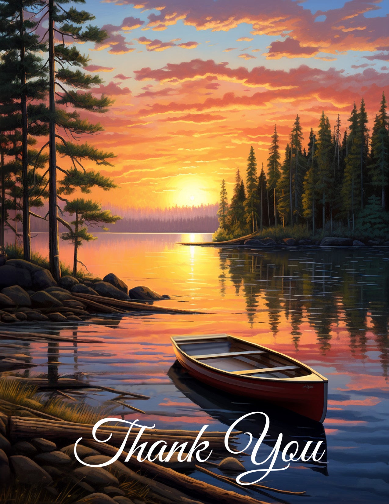 Sail Boat Thank You Note