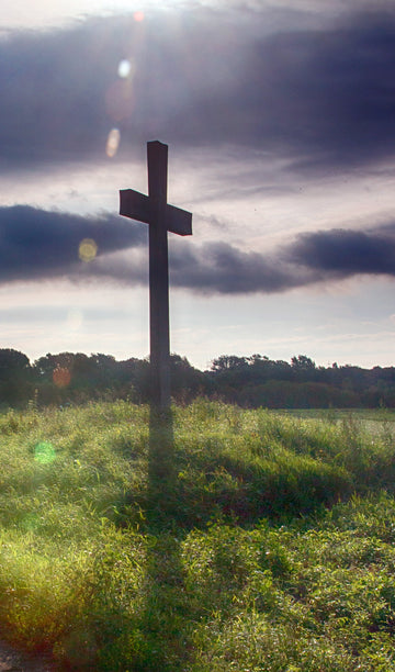 Celtic Cross with Flowers